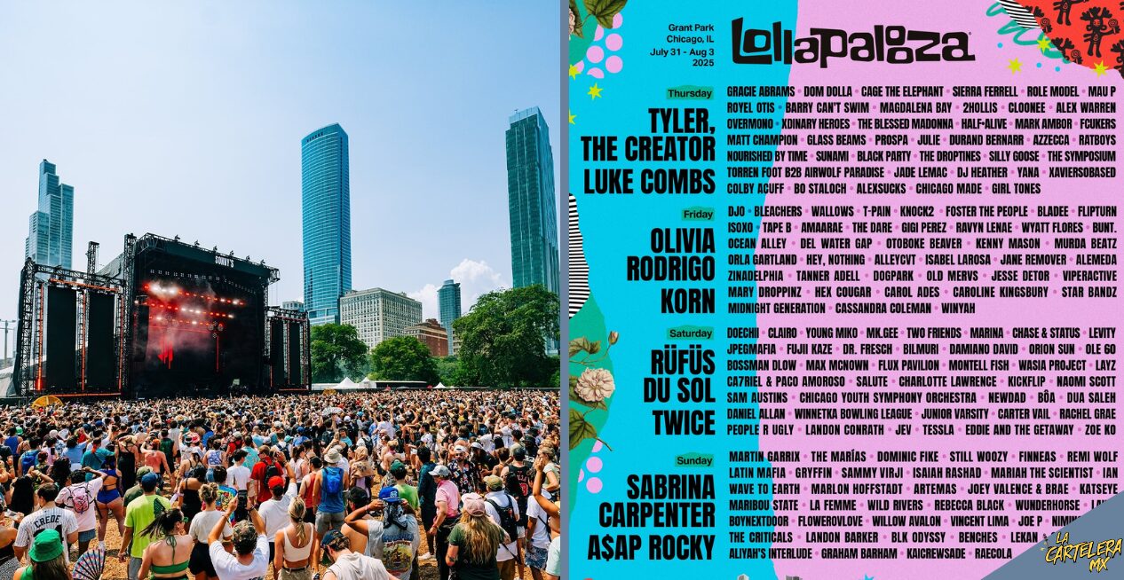 Así quedó el lineup de Lollapalooza 2025 en Chicago - The Insiders ...